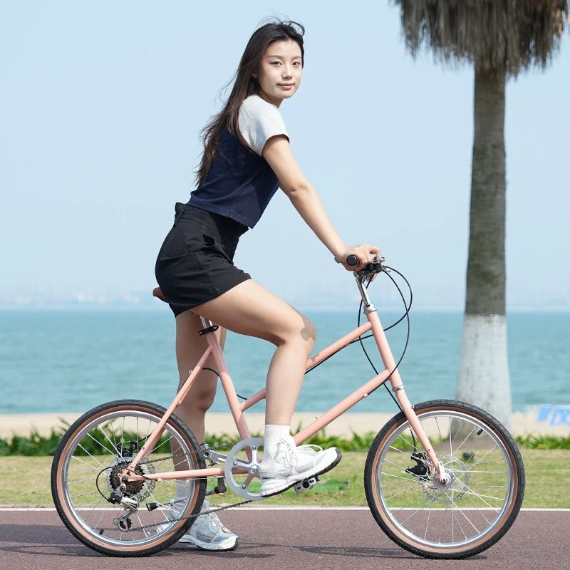 FOOTLOOPS MV202 Mini Velo 20-inch, 7 speeds, Pink – FootLoops